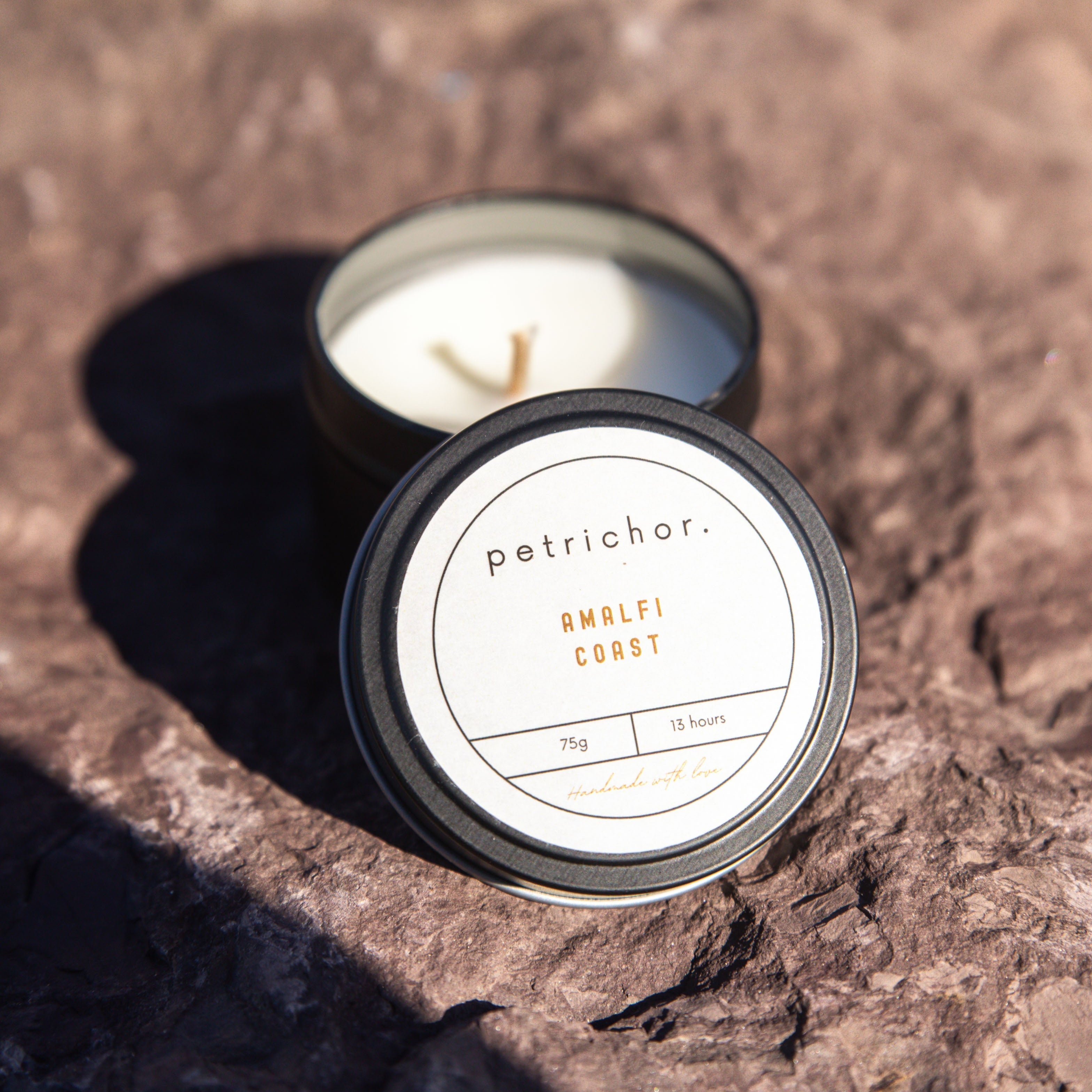 Travel Candle Tin Range - Handmade Candles | Petrichor